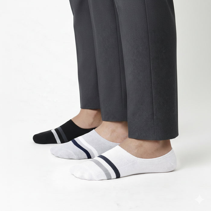 The Effortless Essentials No-Show MonkSock - Set of 3