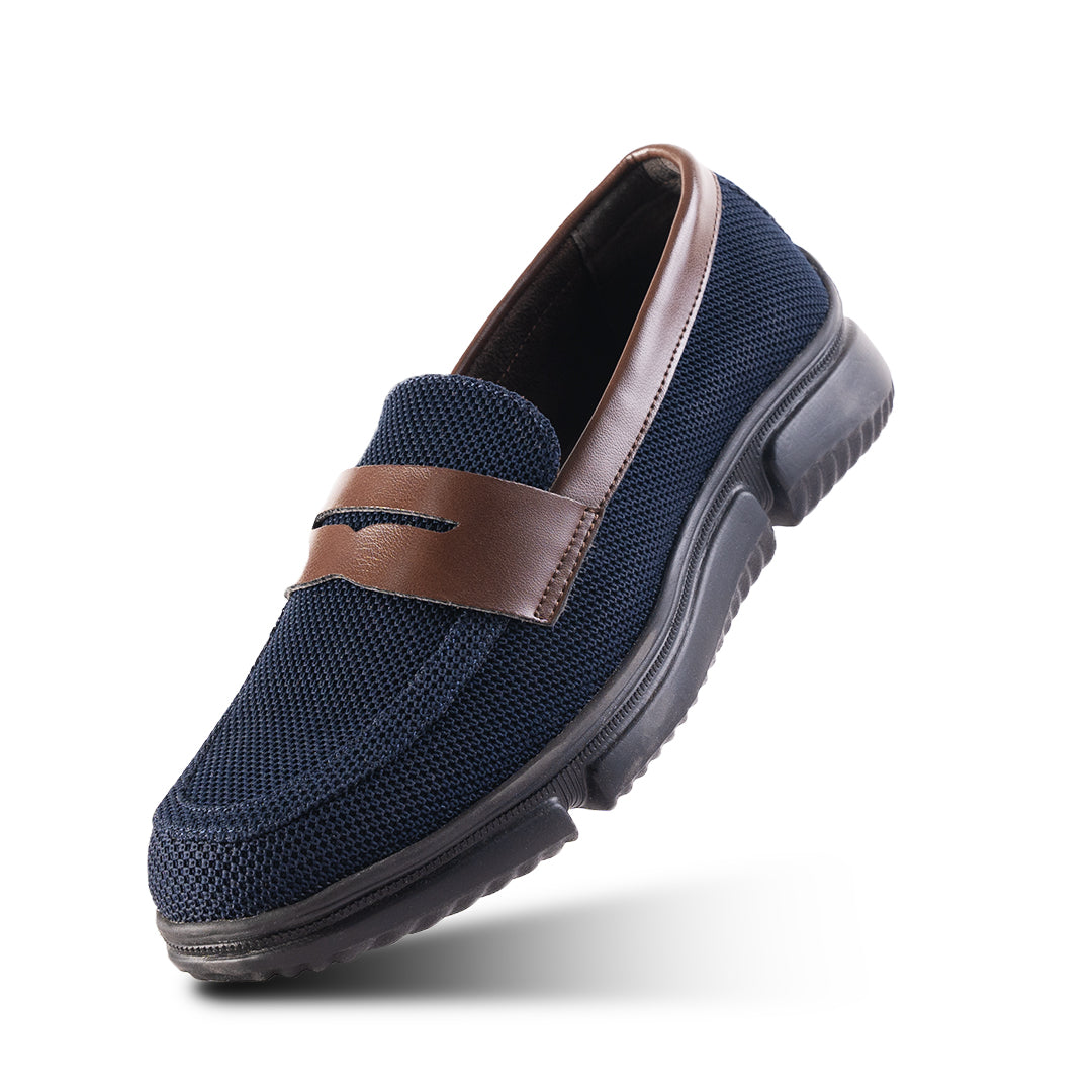 Monkstory Gravity Lift Supreme Comfort Mesh Slip-On Sneakers - Navy